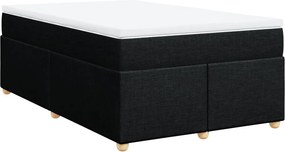 Box spring postel s matrací černá 120x200 cm textil 3285368