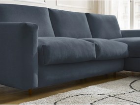 Tmavě modrá rohová pohovka Nouveau Cocoone – Bobochic Paris