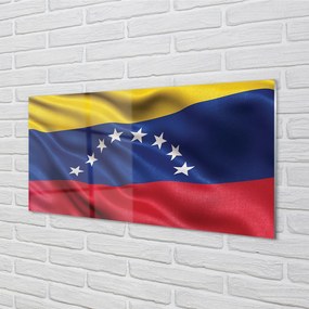 akrylový obraz vlajka Venezuely 125x50 cm