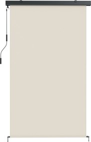 Outsunny bezšňůrová venkovní roletta, UPF50+ a voděodolné stínění pro terasu, balkon nebo altánek, 250 × 160 cm, krémová | Aosom