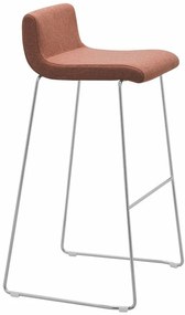 RIM - Barová židle SITTY s ližinovou podnoží a čalouněným sedákem a opěrákem
