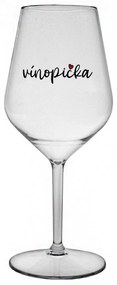 VÍNOPIČKA - čirá nerozbitná sklenice na víno 470 ml