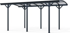 Přístřešek na auto BestBerg BBCP-CP7 / 15,2 m² / 505 x 300 x 219 cm / antracit/šedá