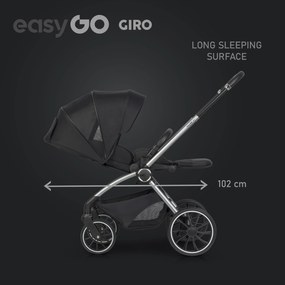 Kombinovaný kočárek EasyGo Giro 2v1 Ebony Black