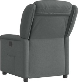 Elektrické polohovací křeslo tmavě šedé textil 3303175