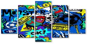 Obraz monster graffiti Velikost (šířka x výška): 100x50 cm