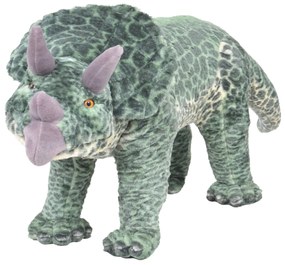 Stojící plyšová hračka dinosaurus triceratops zelený XXL - Default Title