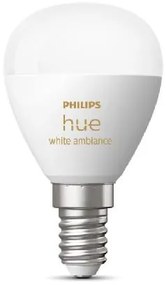 Philips Hue Smart žárovky - Chytrá LED žárovka E14, 5,1 W, stmívatelná, bílé světlo 929003573701