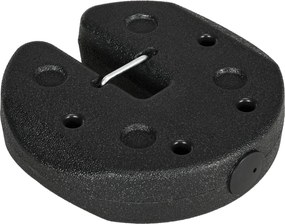 Sada 4 zátěží Outsunny pro stany s cementovým základem, Ø22x5,5 cm, Černá | Aosom