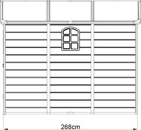 LANIT PLAST, s.r.o. plastový domek LANITPLAST LONGFORD 69 LG4019