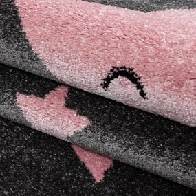 Ayyildiz koberce Dětský kusový koberec Kids 610 pink Rozměry koberců: 80x150