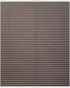 Lichtblick Plissee Klemmfix, bez vrtání, napnuté, od 45 x 130 cm (šedohnědá, 50 x 130 cm)