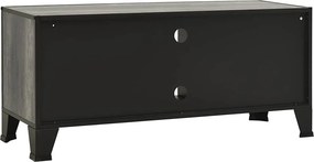 TV skříňka šedá 105 x 36 x 47 cm kov a MDF 335910