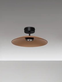 LED černo-moce hnědé designové stropní svítidlo Polifemo