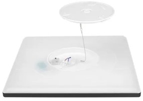 LED Koup. svítidlo se senzorem NIVERA LED/12W/230V IP54 22,5x22,5 cm černá + DO
