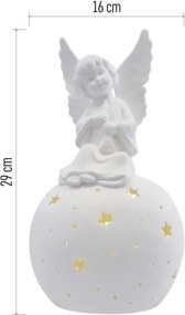 EMOS LED keramický anděl 29cm DCLW33