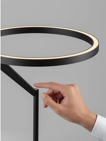 Matně černá hliníková LED stmívatelná stojací lampa (výška 168 cm) Tilia – Nova Luce