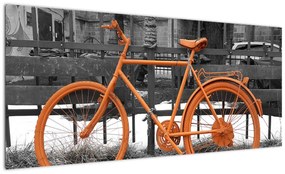 Obraz oranžového kola (100x40cm)