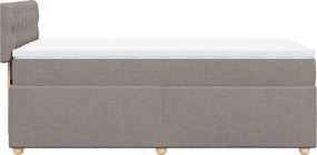 Box spring postel s matrací taupe 80x200 cm textil 3288818