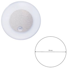 Schodišťové LED svítidlo Oti, 1x LED 0,6w, 3000k, s
