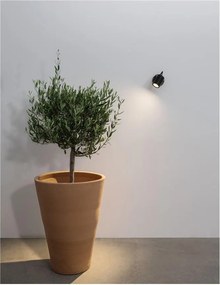 NV 9971452 Venkovní nástěnné svítidlo FEND černý hliník a sklo LED 10W 3000K 100-240V 24st. IP65 - NOVA LUCE