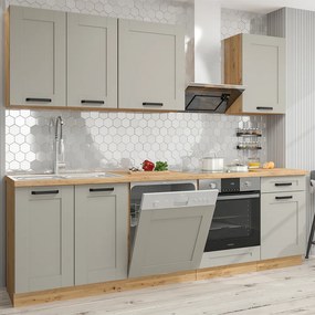 LUNA sa | horní skříňka 60 GU-36 1F výklopná | 60 cm | artisan/světle šedá