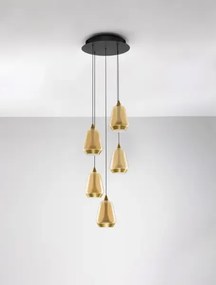 Minimalistický lustr Alish 5 Zlatá