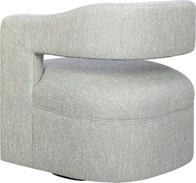 Otočné designové křeslo Leith šedé