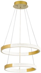 Toolight Toolight, LED závěsné osvětlení, 38W, 3000K, LHJ044-CP2, zlatá, OSW-60027