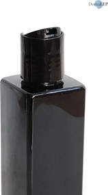 Dávkovač na mýdlo 250 ml černý s černým DISC TOP LUNA