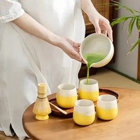 Goodwei Fuji Yellow / Sada keramických šálků / 4 ks / 200 ml