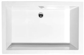 Polysan Deep Hluboká sprchová vanička 100x75x26 cm, bílá 72879