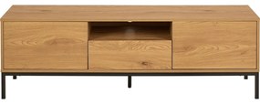 TV stolek v dekoru dubu v přírodní barvě 140x45x40 cm Seaford – Actona