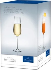 Villeroy&Boch Rose Garden sklenice na sekt, sada 4tlg. 72 mm, 120 ml