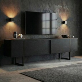 Černý TV stolek 180x50x30 cm Onera – Kalune Design