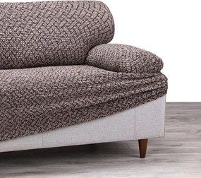 Bielastické potahy VENEZIA hnědá křeslo ušák (š. 60 - 110 cm)