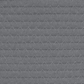 Úložný koš šedý a bílý Ø 38 x 46 cm bavlna - Default Title