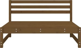 vidaXL Zahradní středová pohovka černá 120x80 cm masivní borové dřevo [825705] Barva: Přírodní douglaska