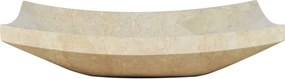 Umyvadlo 50 x 35 x 12 cm mramor krémové 142765