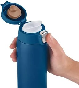 Emsa TRAVEL MUG light 0.4l tmavě modrá / Termohrnek / nerezová ocel