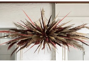 Přírodní béžová kytice sušené květy trávy – 100 cm