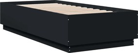 Rám postele černý 100 x 200 cm kompozitní dřevo 3209717