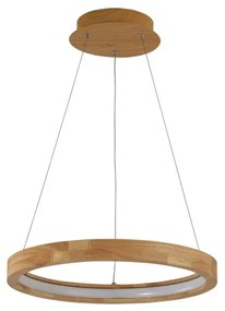 Brilagi - LED Lustr na lanku UMEA WOOD LED/30W/230V pr. 40 cm kaučukovník