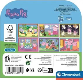 Clementoni Obrázkové kostky Prasátko Peppa 6 kostek / od 2 let