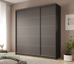 ADRK Furniture Posuvná skříň Greta 200 ADRK-SW-GRE-200-BB