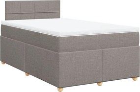 Box spring postel s matrací taupe 120x190 cm textil 3288923