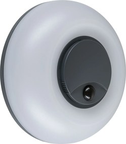 P 94956 LED venkovní nástěnné svítidlo Aureva pohybové čidlo IP65 kruhové 220mm 2200 - 4000K 20,5W 230V antracit/bílá polykarbonát - PAULMANN