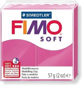 FIMO Modelovací hmota Soft malinová / 5 ks / 56 g / Pečení 110 °C