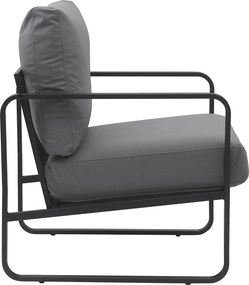 Relaxační křeslo Manea umělá kůže – šedá