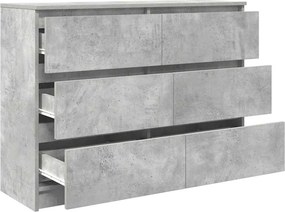 Příborník betonově šedý 100x35x76 cm Dřevěné konstrukce 3328501
